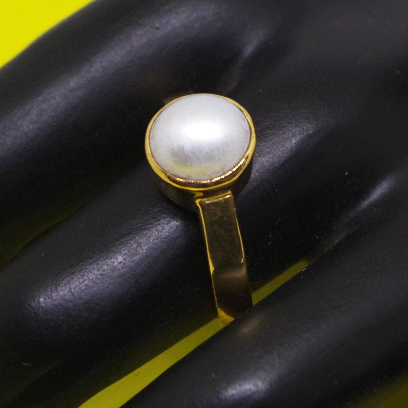 Buy Top Quality Genuine Pearl Ring (Moti) at Best Price