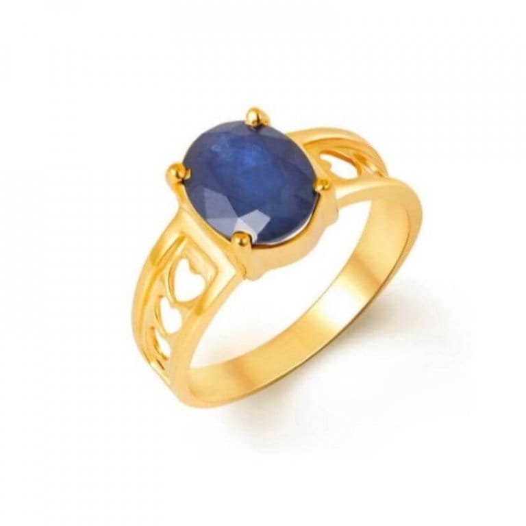 Natural And Certified Blue Sapphire Ring | Neelam Rings