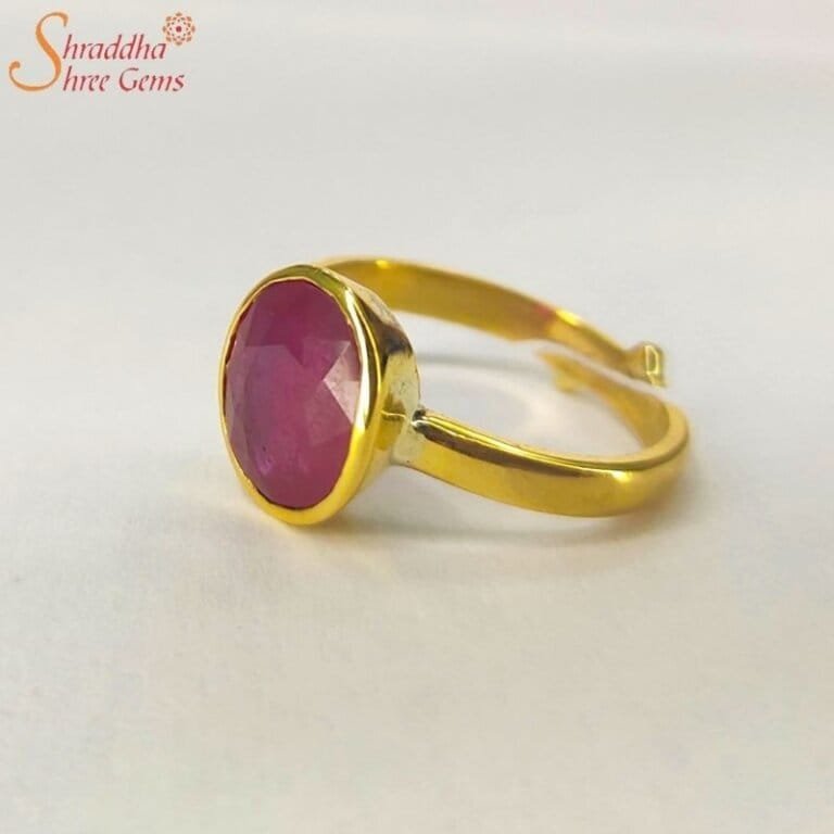 Natural Ruby Ring | Certified Manik Gemstone Ring