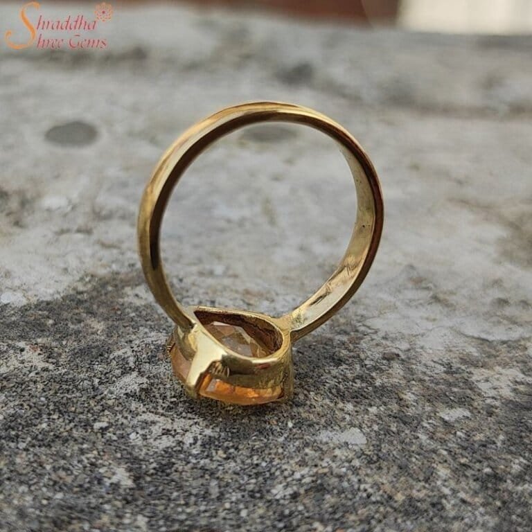 Natural and certified yellow sapphire ring | Pukhraj Ring