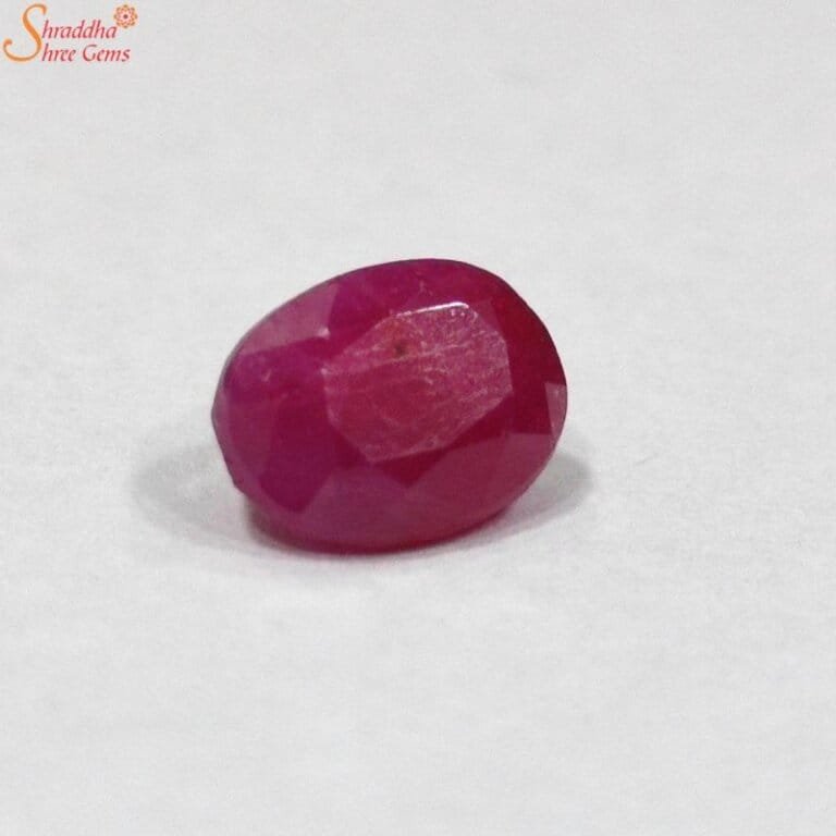 Natural Burmese Ruby Gemstone, Manik Stone - Shraddha Shree Gems