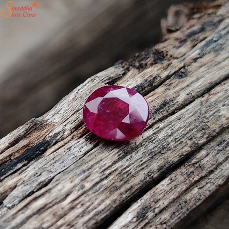 Loose ruby stone - Shraddha Shree Gems