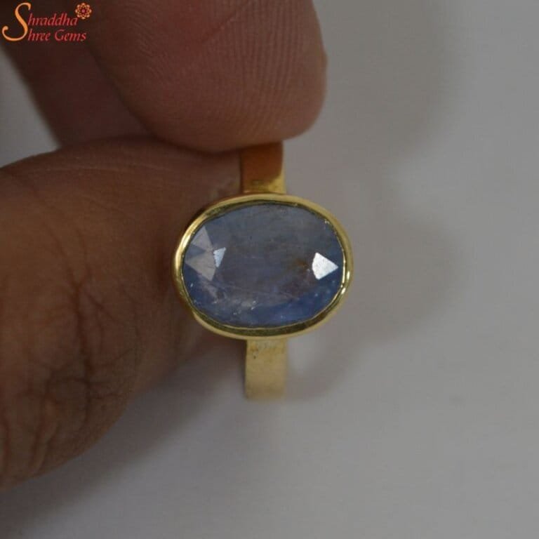 Natural And Certified Blue Sapphire Ring | Neelam Rings