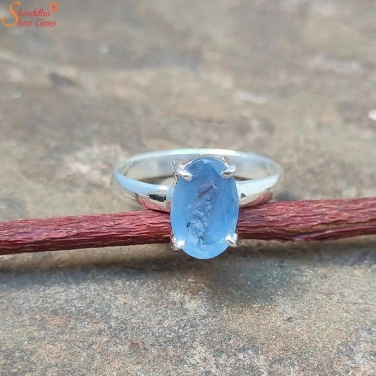 Blue sapphire ring | Neelam stone ring - Shraddha Shree Gems