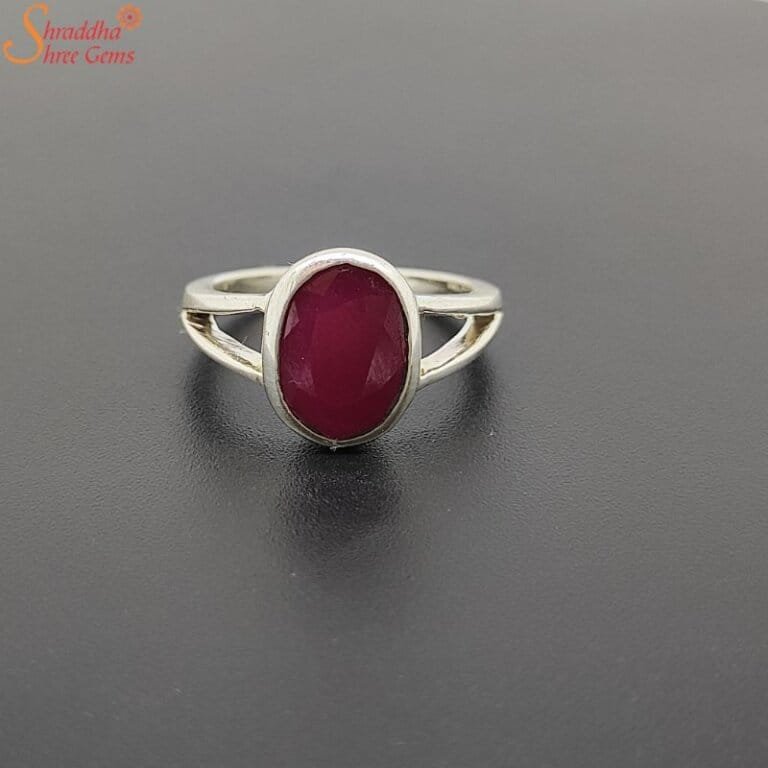 Natural Ruby Ring | Certified Manik Gemstone Ring